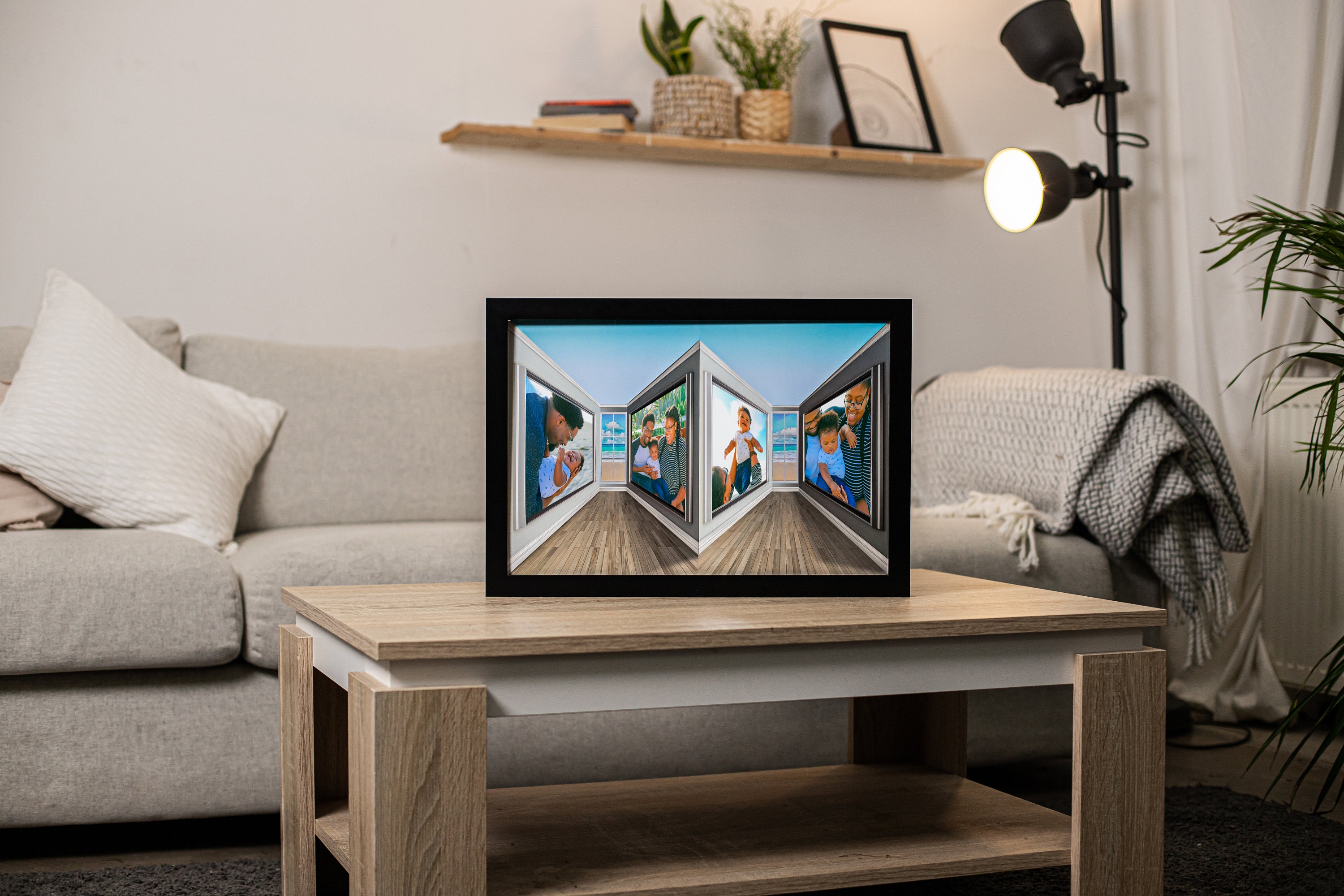 Vizilu 3D Picture Frame (12"x18") - Immersive Photo Display, Reverse ...