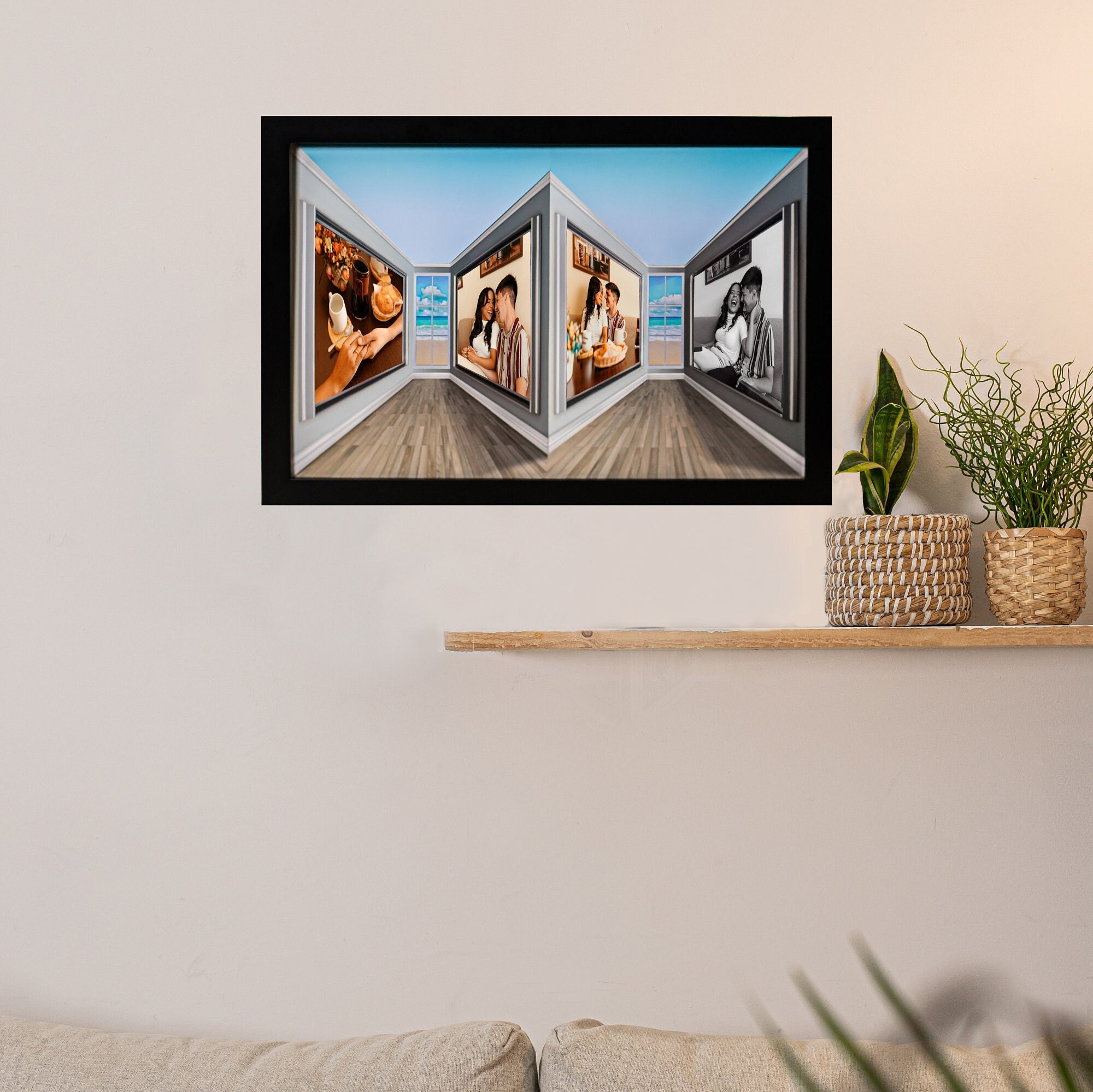 Vizilu 3D Picture Frame (12"x18") - Immersive Photo Display, Reverse ...