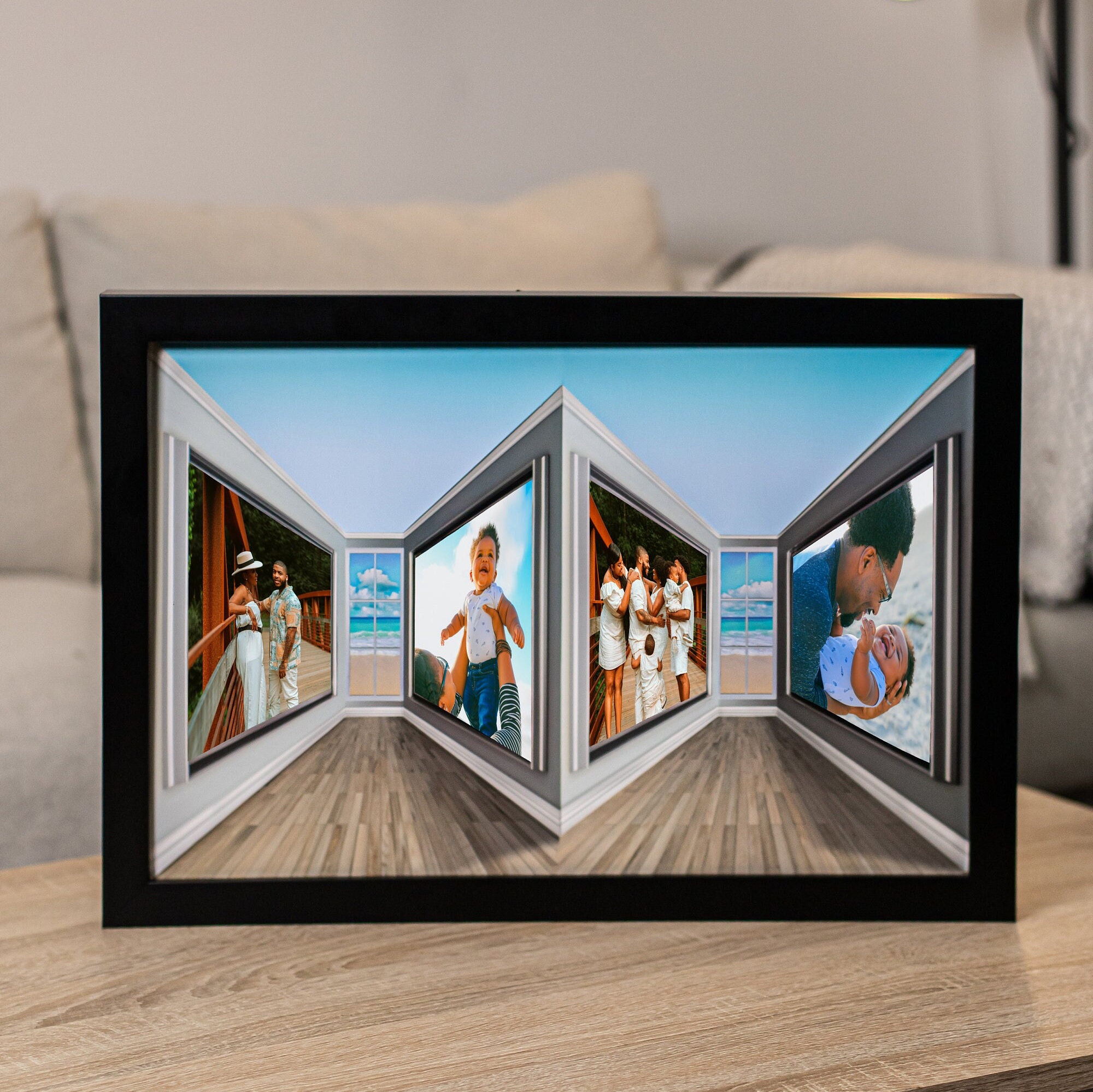 Vizilu 3D Picture Frame (12"x18") - Immersive Photo Display, Reverse ...