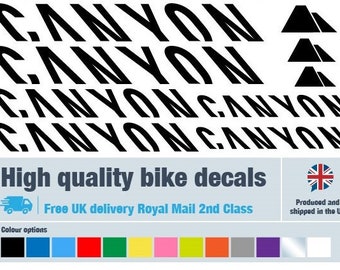 Canyon Bike Decals - Etsy