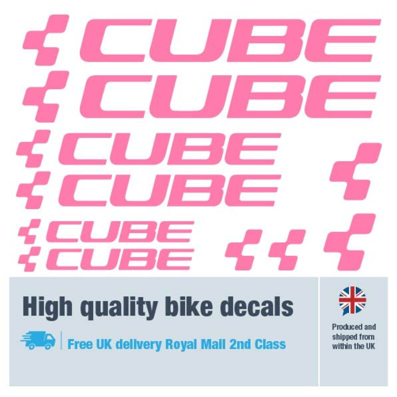 Cube Bike Decals / Labels / Stickers in Vinyl With Free Bike - Etsy