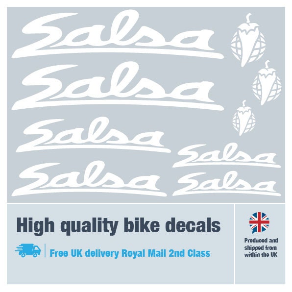 Salsa Bike Decals / Labels / Stickers in Vinyl With Free Bike - Etsy