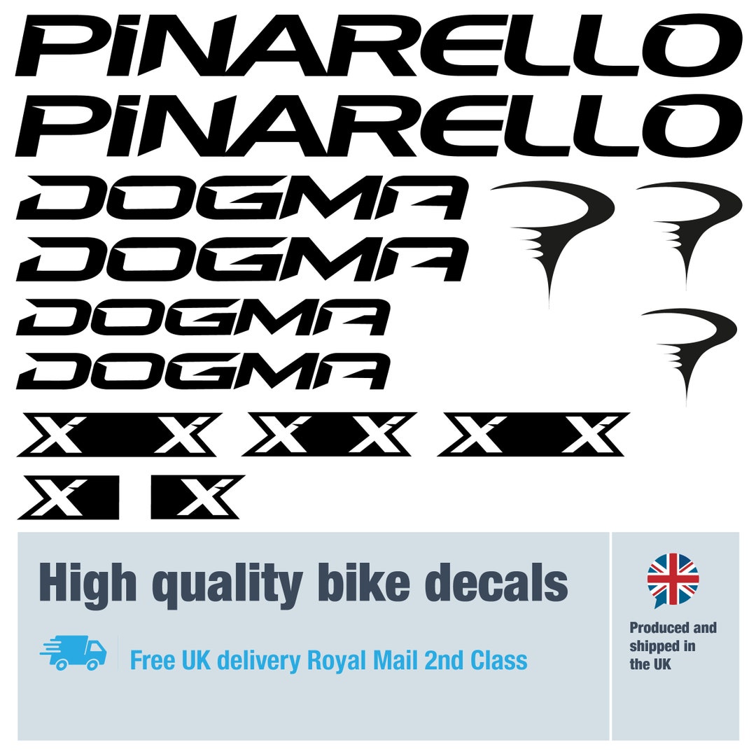 Pinarello Dogma X Decals Labels Stickers in Vinyl With Free - Etsy UK