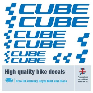Cube Bike Decals / Labels / Stickers in Vinyl, With Free Bike ...