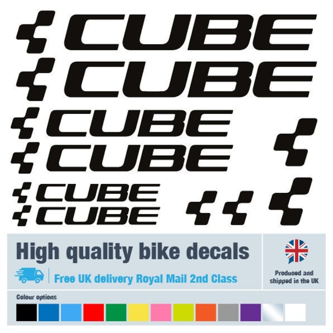 Cube Bike Decals / Labels / Stickers in Vinyl, With Free Bike ...