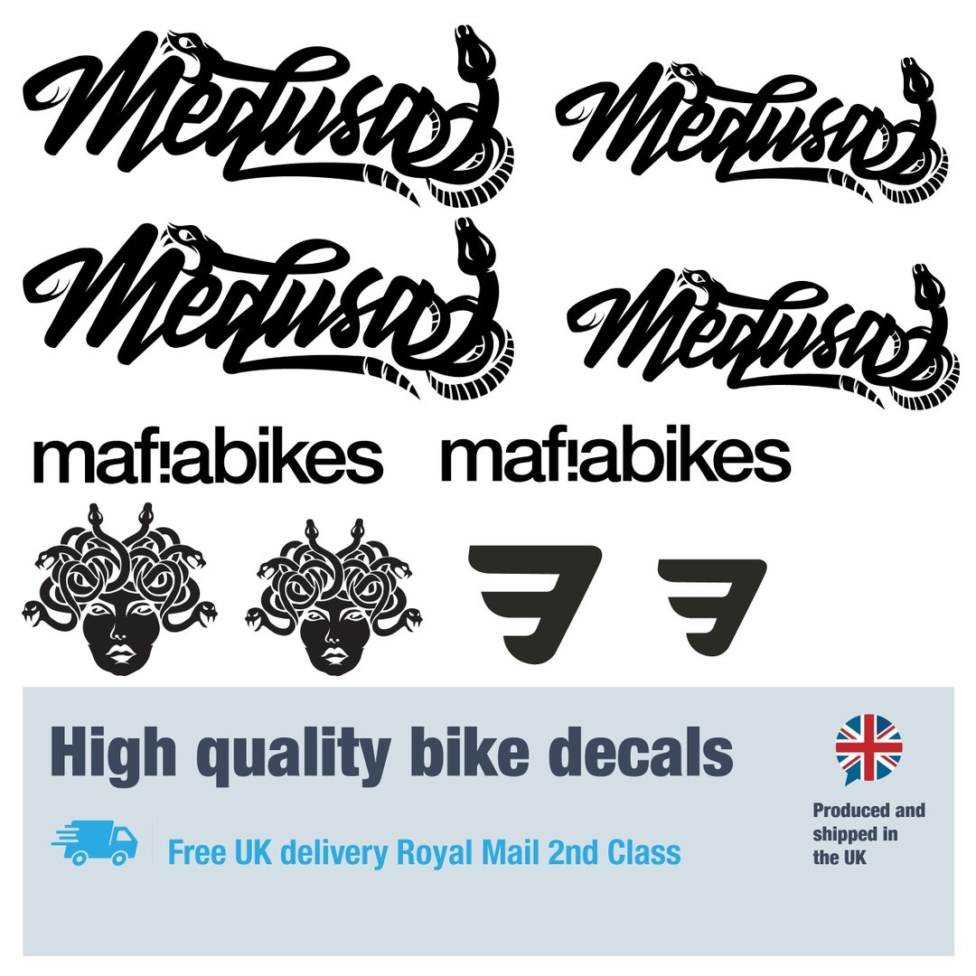 Mafiabikes Medusa Decals / Stickers in Vinyl With Free Bike - Etsy