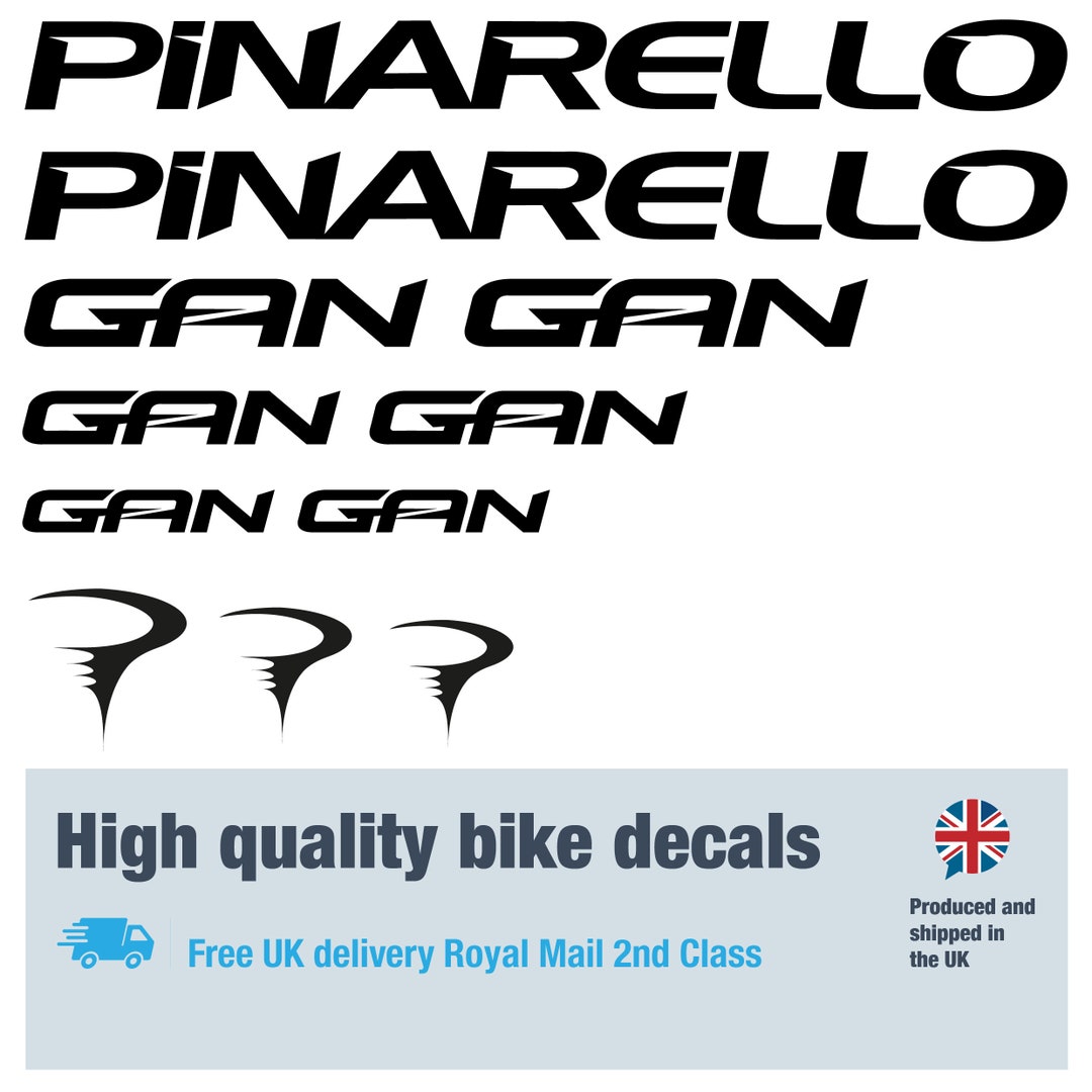 Pinarello GAN Bike Decals / Labels in Vinyl With Free Bike - Etsy