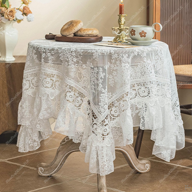 Lace Tablecloth - Etsy
