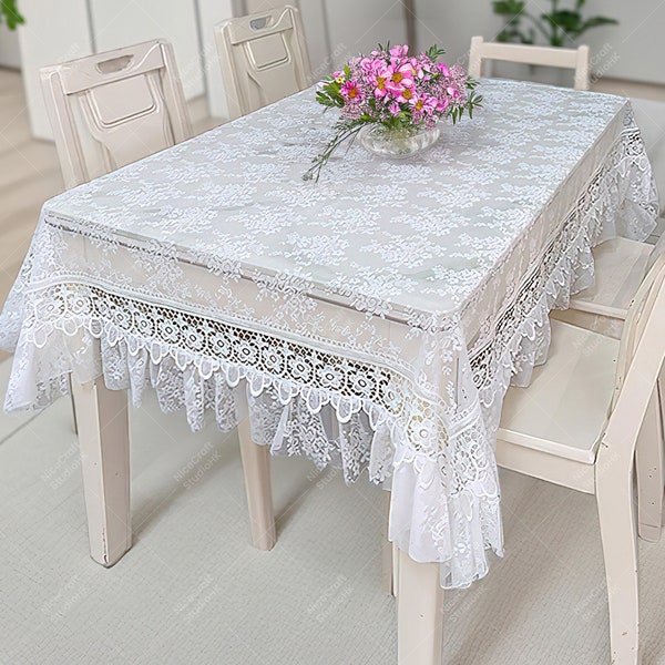 Lace Tablecloth - Etsy