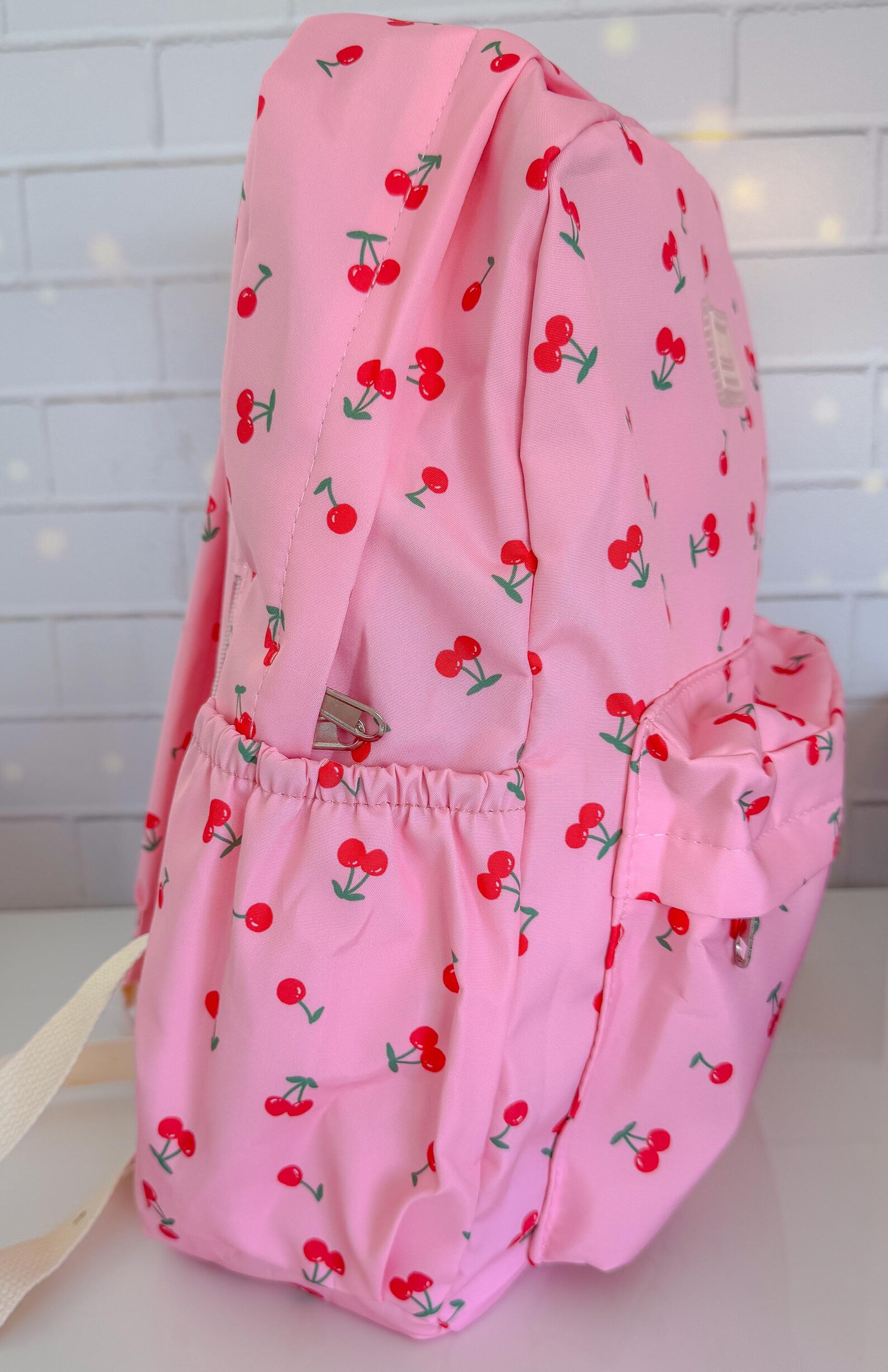 Cherry Pink Cherries Backpack Dance Mom Coquette Girls Trip Kawaii ...