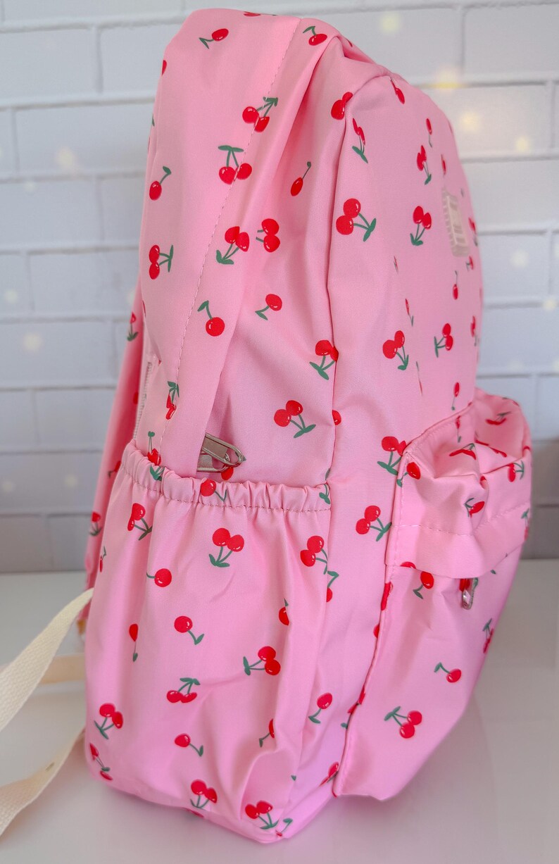 Cherry Pink Cherries Backpack Dance Mom Coquette Girls Trip Kawaii ...