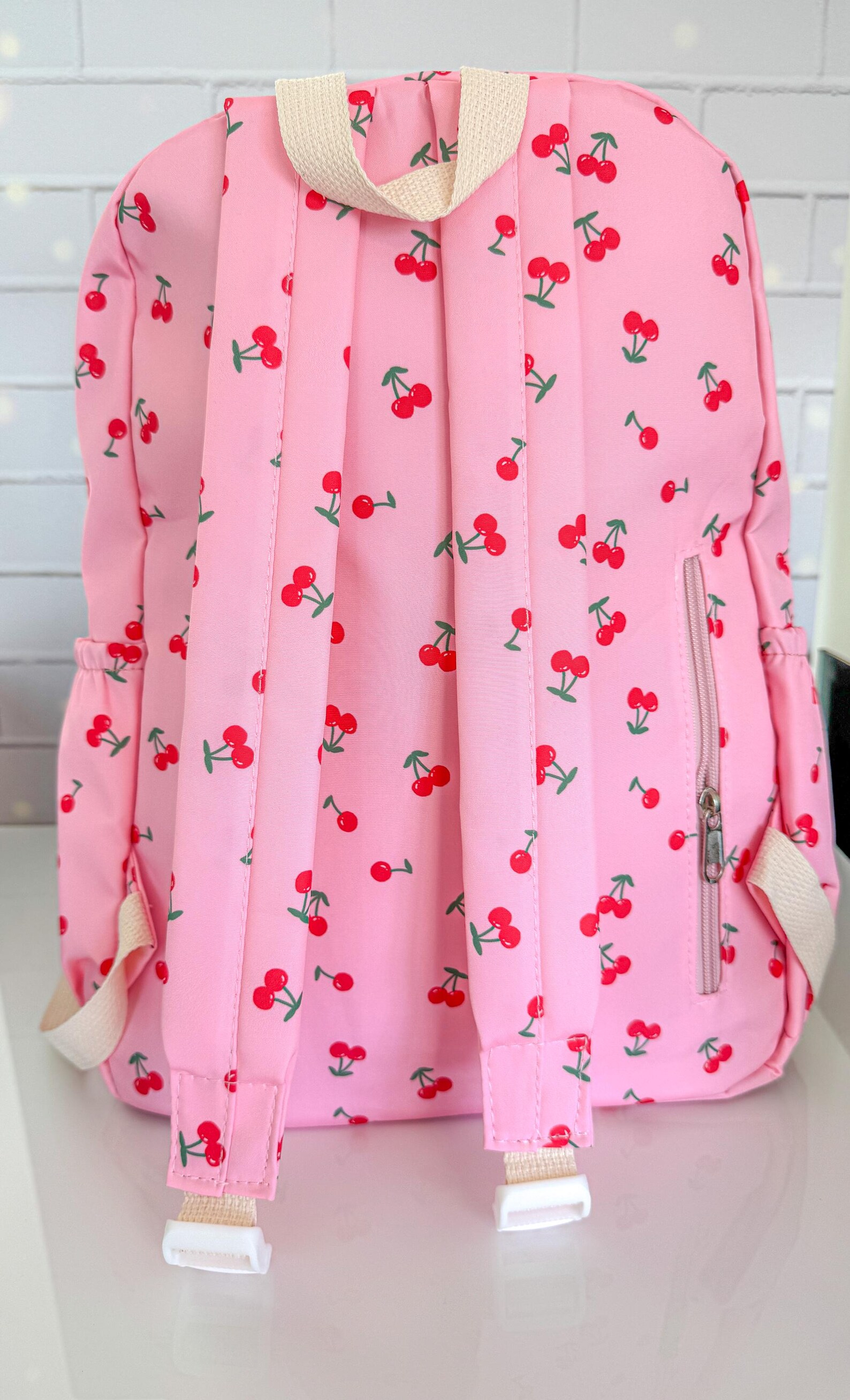 Cherry Pink Cherries Backpack Dance Mom Coquette Girls Trip Kawaii ...