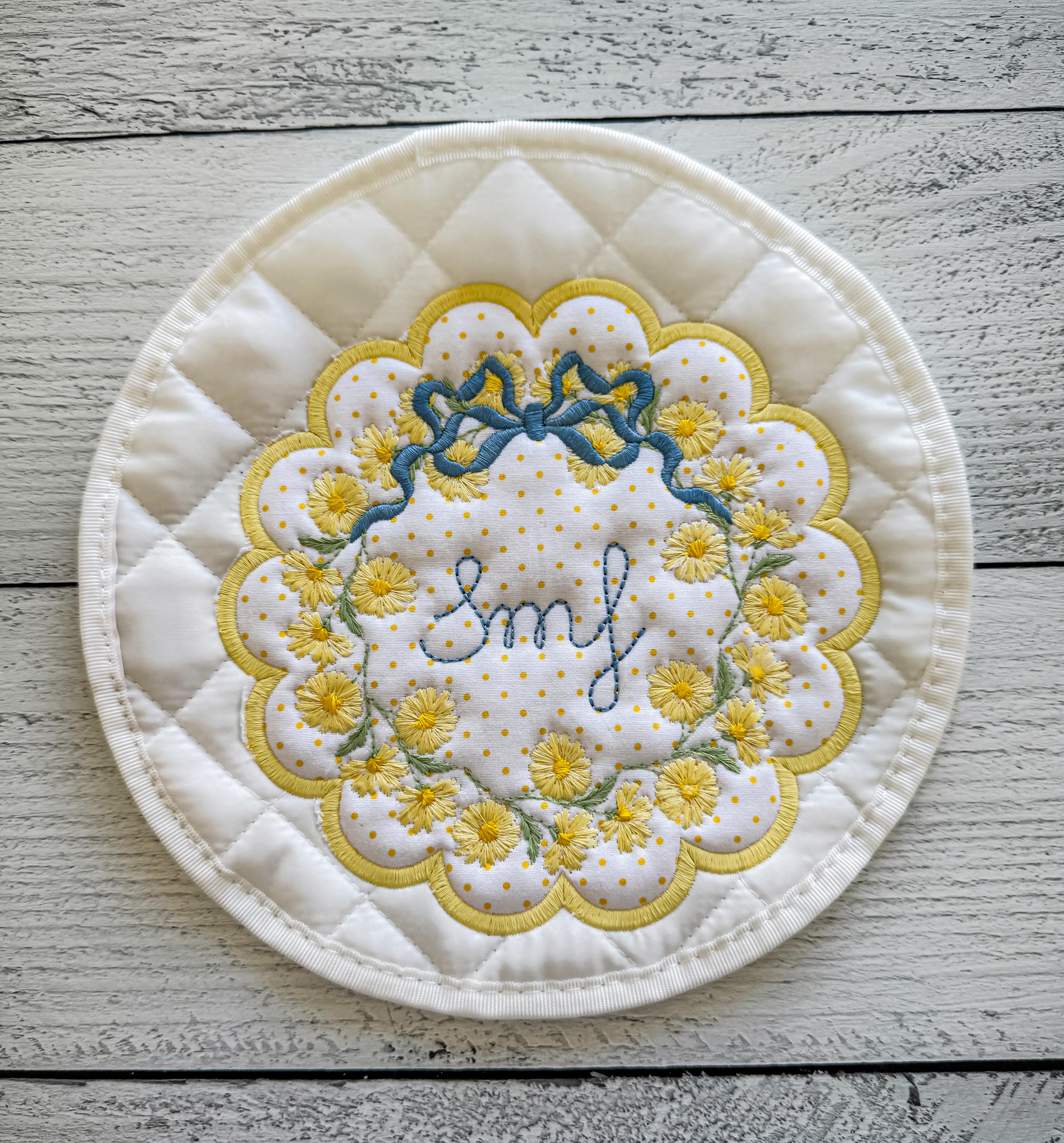 Custom Embroidery Plate Divider Lily of the Valley Gift Mother Day ...