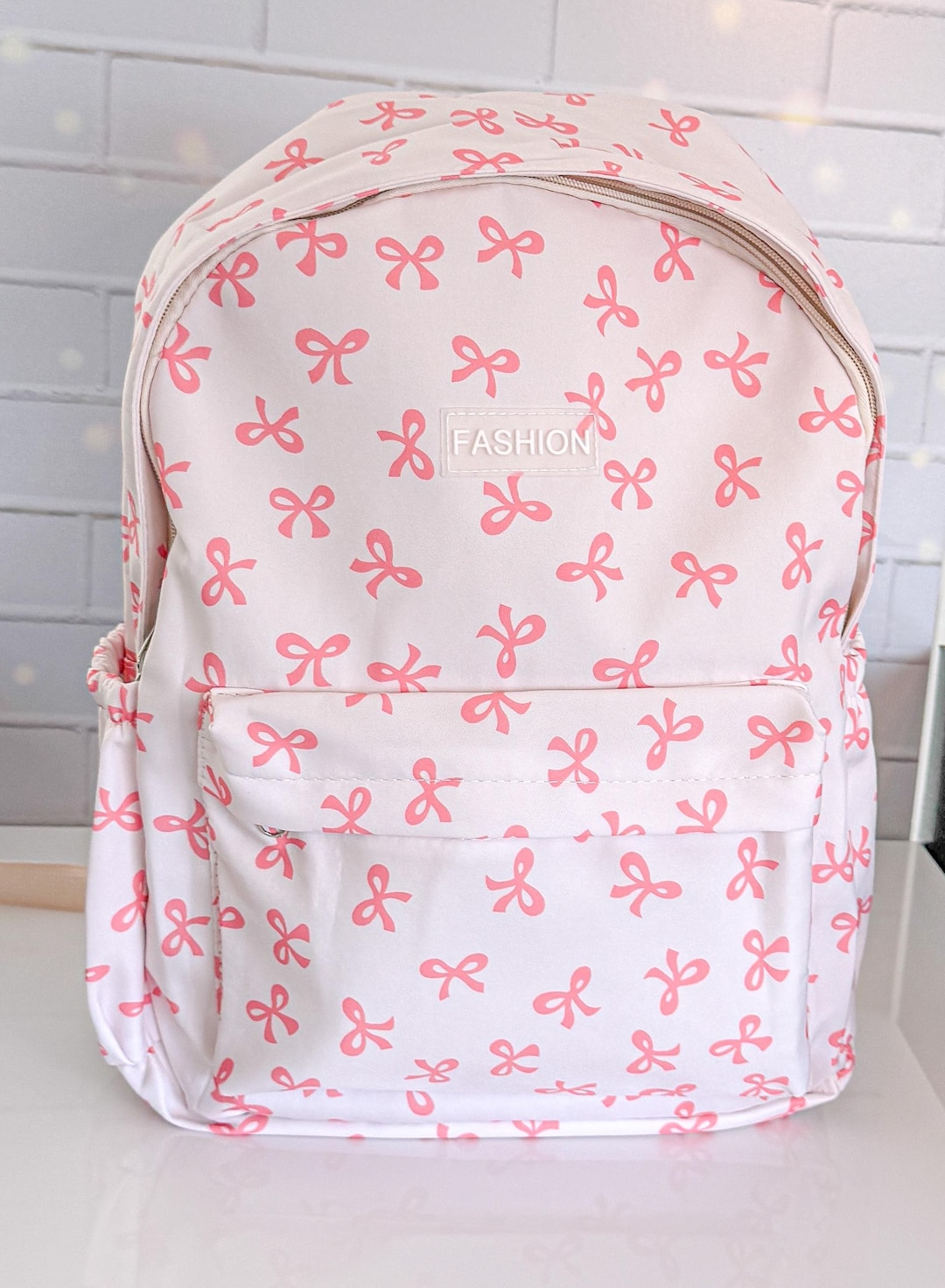 Pink Bows Backpack Tween Christmas Weekend Trip Kawaii Coquette ...