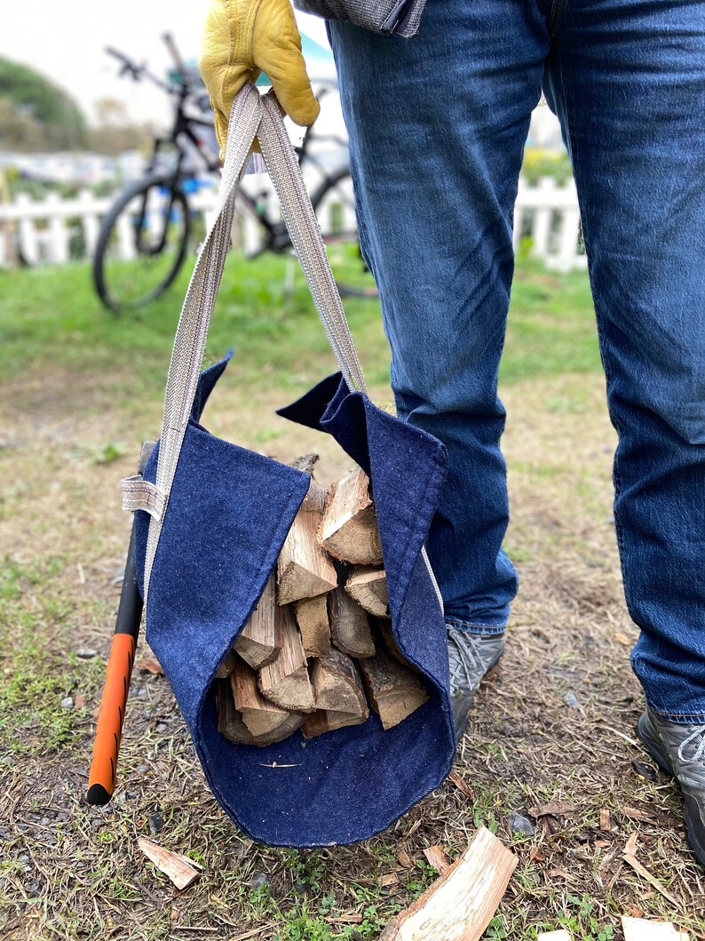 Log Carrier, Wood Carrier Bag, Firewood Carrier, Fireplace Wood Bag ...