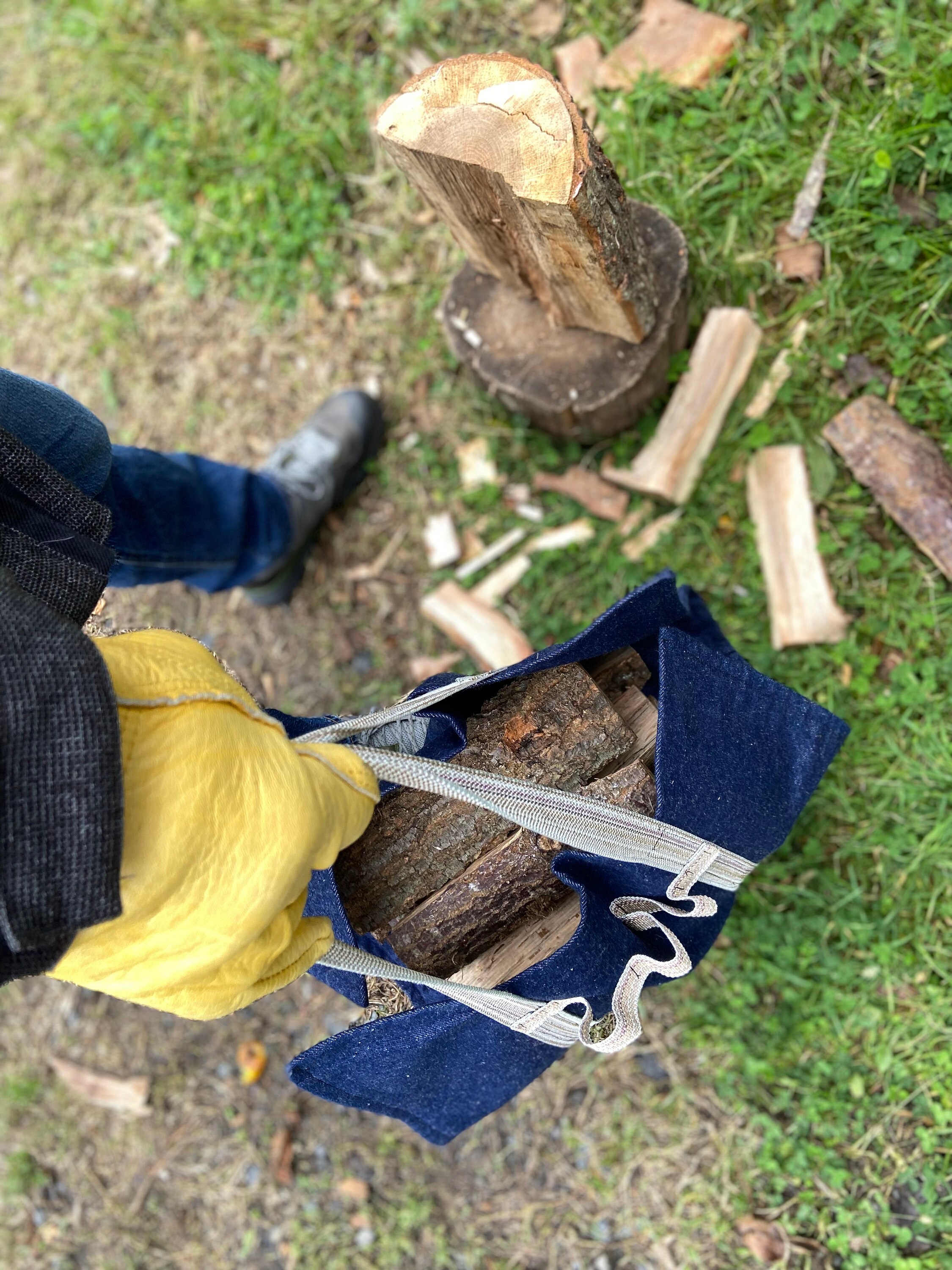 Log Carrier Wood Carrier Bag Firewood Carrier Fireplace Wood Bag Log Carrier Bag