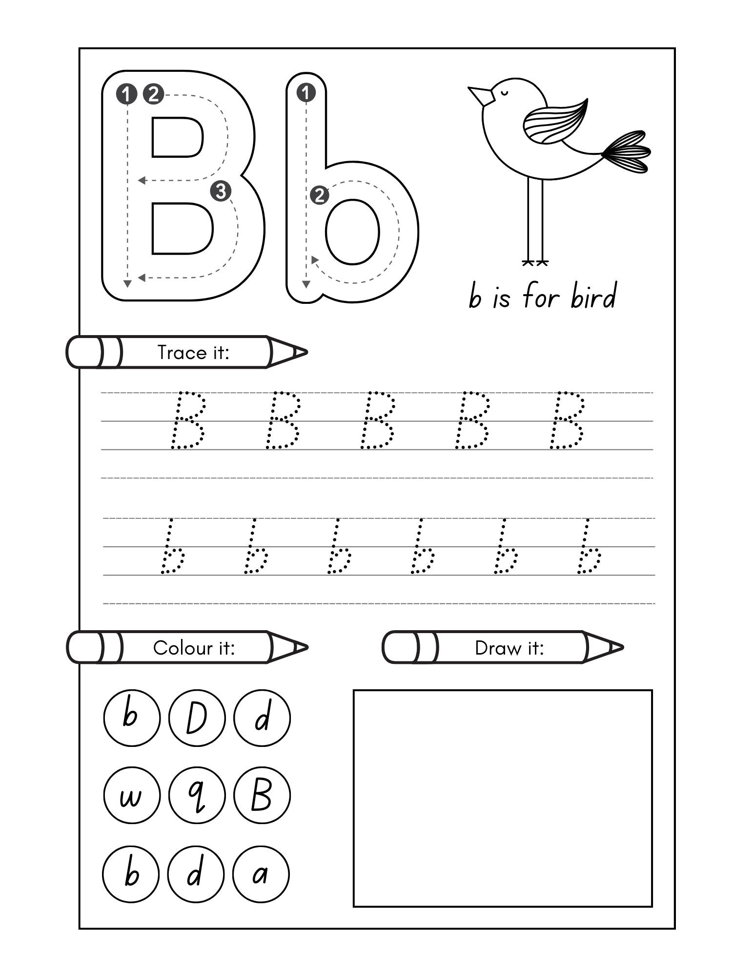 Fundations Level K Unit 1 Week 1 Extra Practice (T,B,F) - Etsy