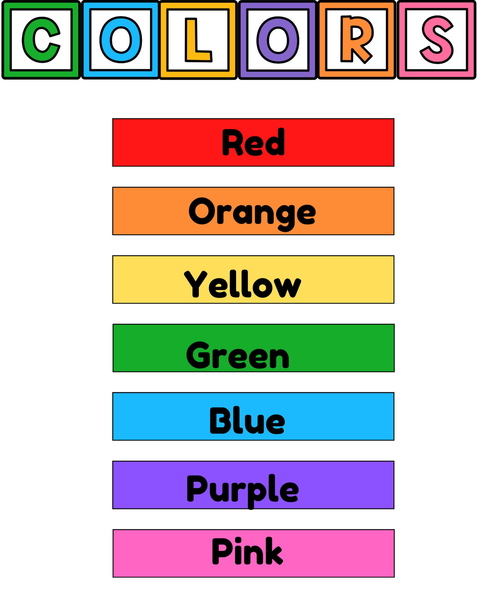 Colors/ Los Colores - Etsy