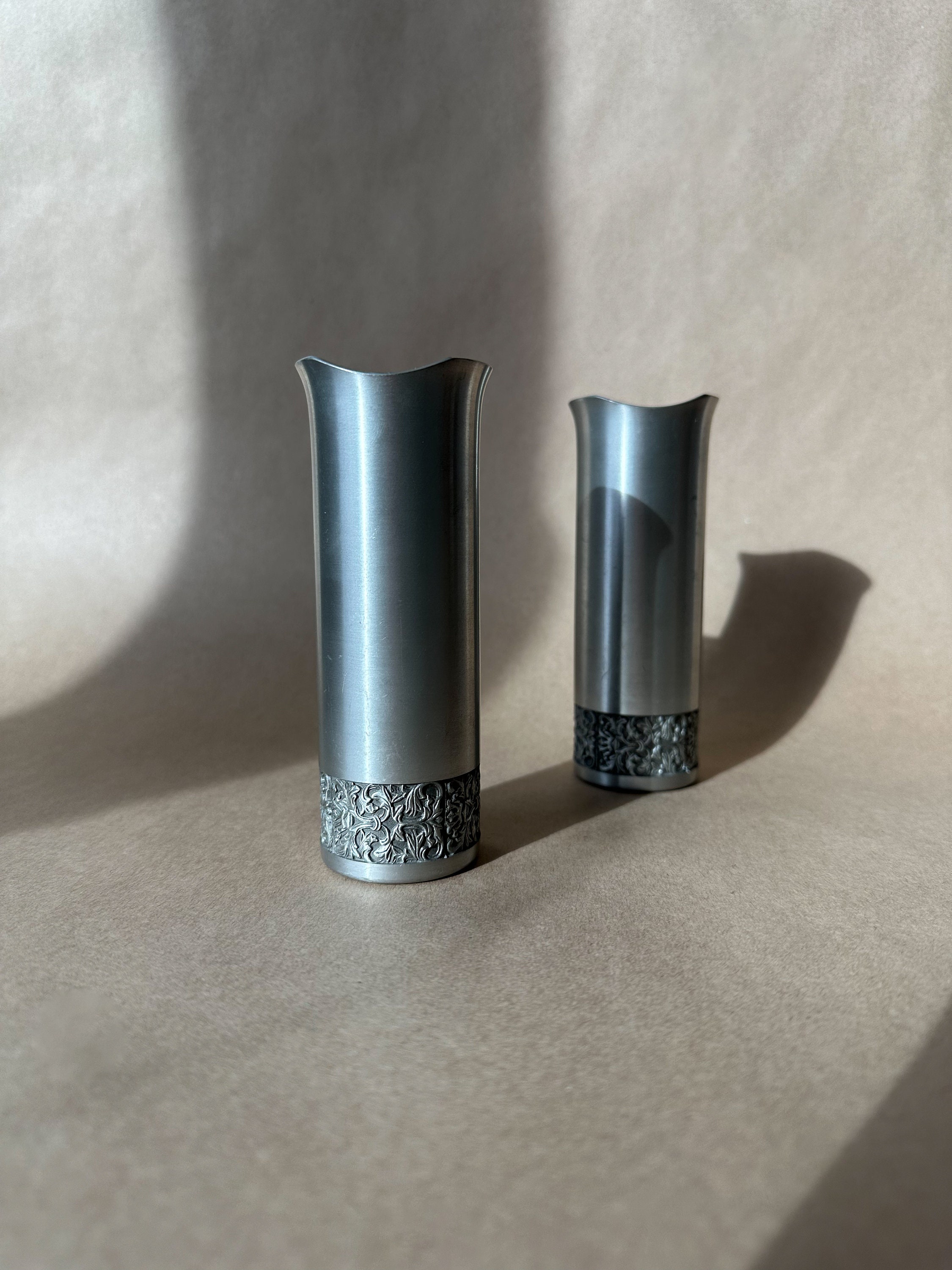 A Pair of Royal Selangor Pewter Bud Vases - Etsy