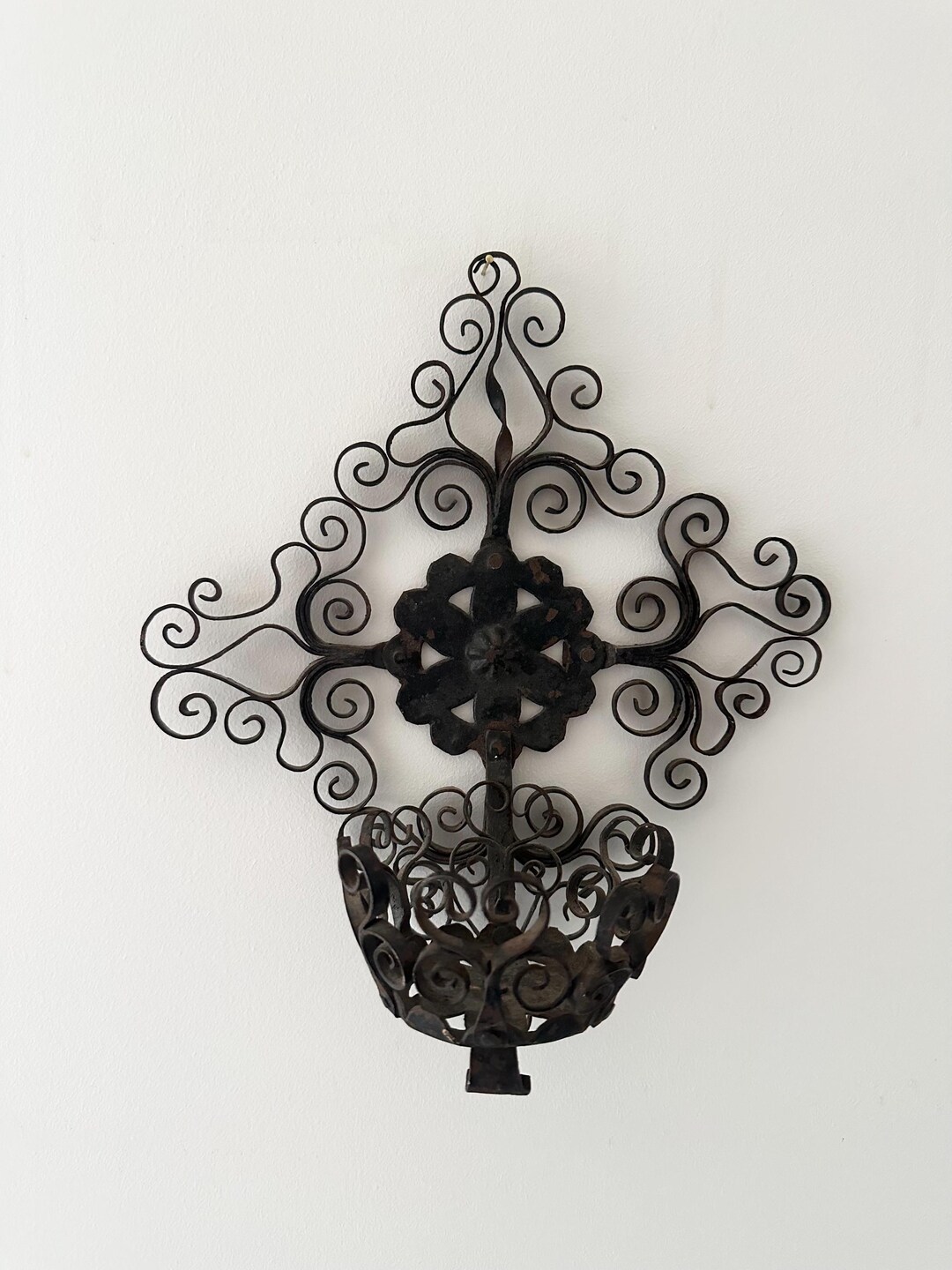 Wrought Iron Spanish Revival Filigree Wall Sconce - Etsy
