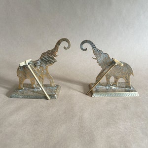 Beautiful Vintage Solid Brass Elephant Figurines - Etsy