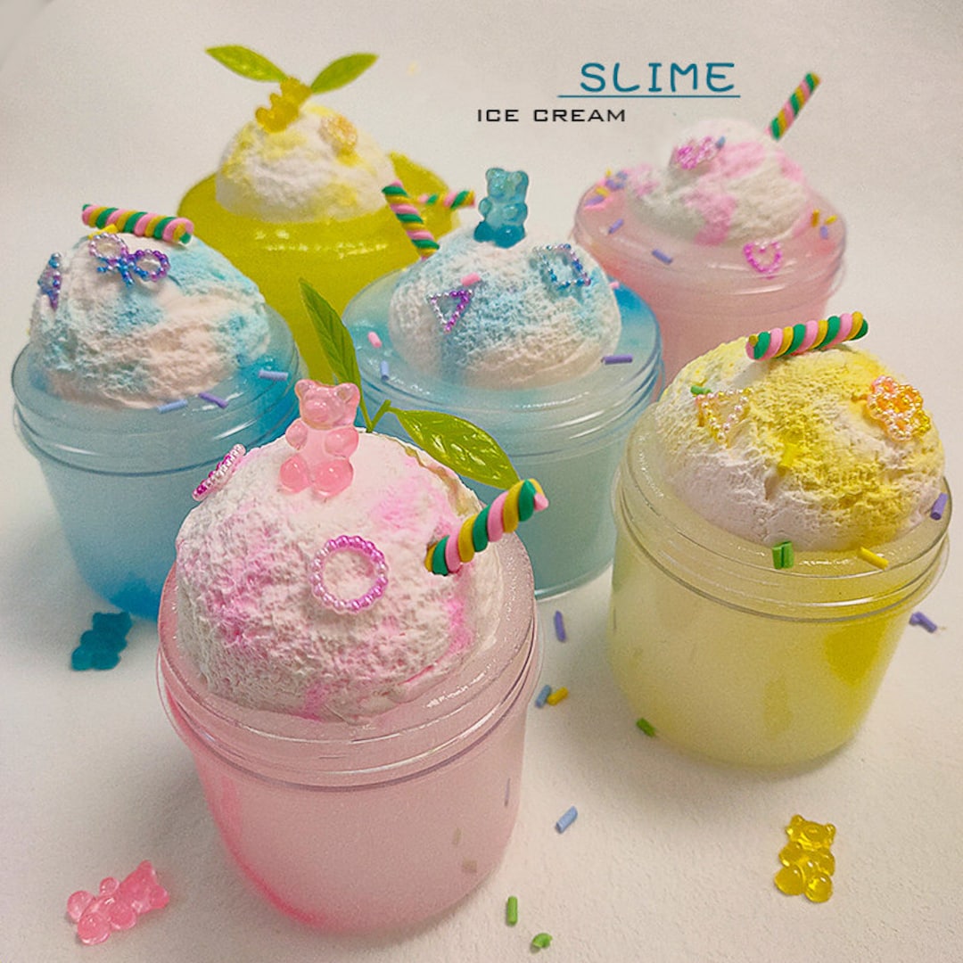 Smoothie Ice Cream Slime/diy Handmade Slime - Etsy