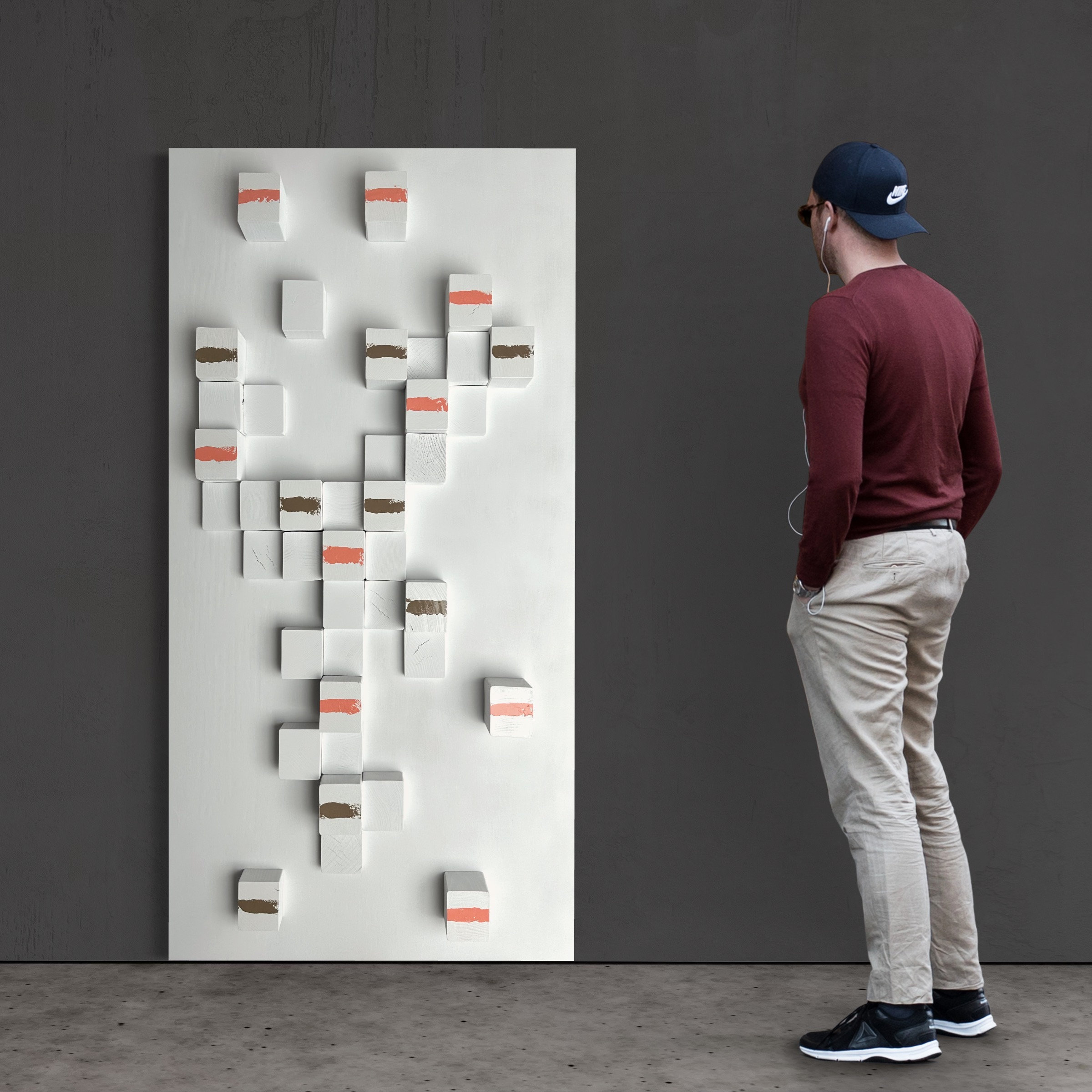 Modern Wood Wall 3D Art. Three-dimensional Sculpture. - Etsy