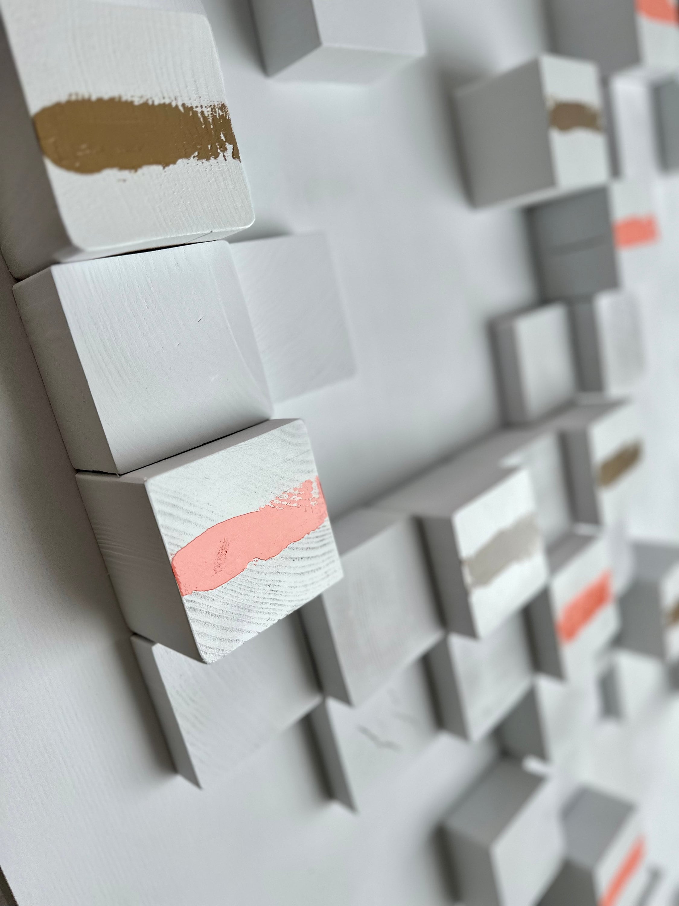 Modern Wood Wall 3D Art. Three-dimensional Sculpture. - Etsy