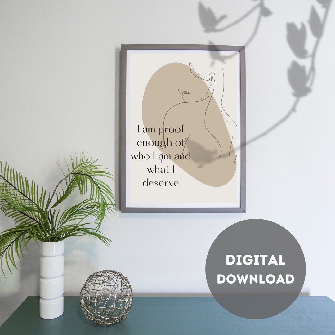 Set of 3 DAILY AFFIRMATION WALL Art, Affirmation Printable Wall Art ...
