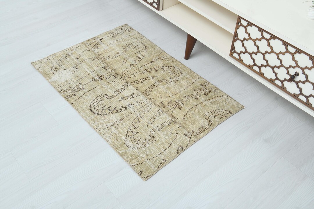 Vintage Bathroom Rug,oushak Bath Rug,vintage Rug,turkish Rug,vintage ...