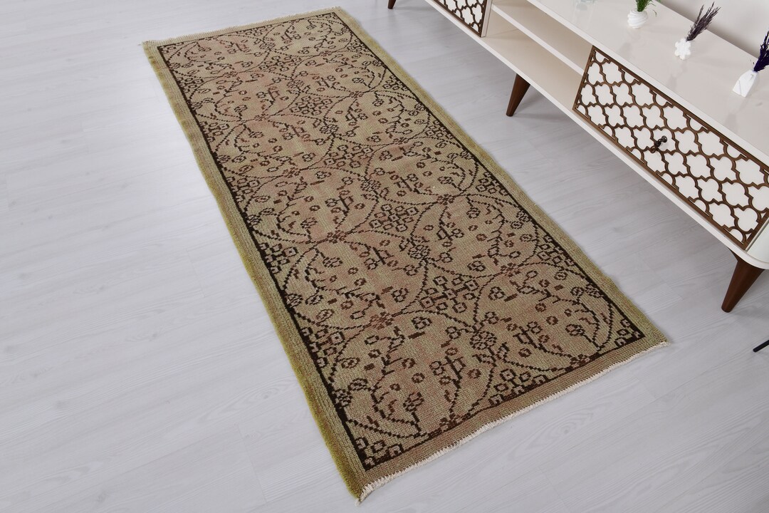 3x7 Rug,runner Rug,oushak Runner,turkish Runner,vintage Runner,3x7 ...