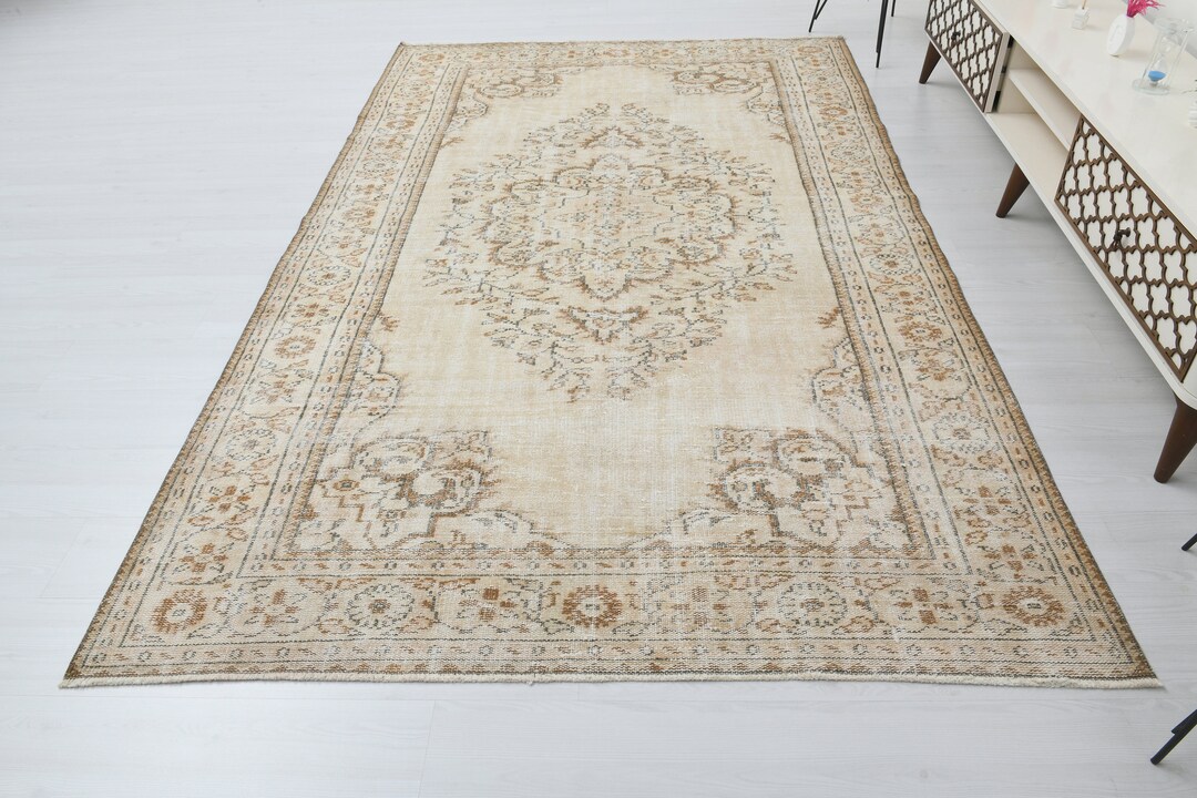 6x10 Rug,wool Rug,bedroom Rug,living Room Rug,oushak Rug 6x10,handmade ...