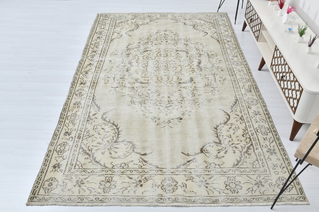 5x10 Area Rug,vintage Rug,5x10 Turkish Rug,oushak Rug,5x10 Wool Rug ...