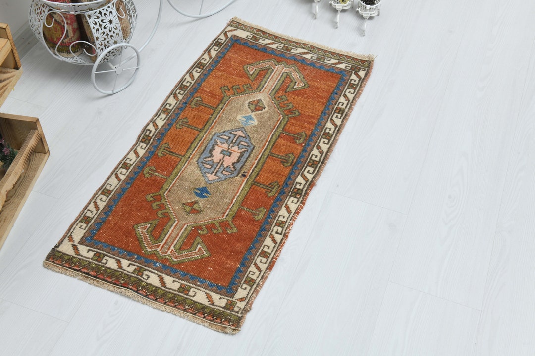 Bathroom Rug,2x3 Rug,small Rug,oushak Bath Rug,natural Rug,2x3 Vintage ...