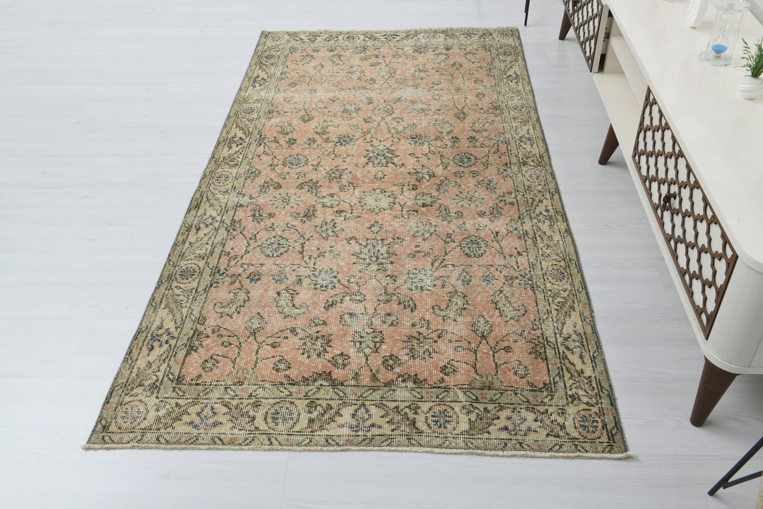 4x7 Rug,vintage Area Rug,4x7 Turkish Rug,handmade Rug,living Room Rug ...