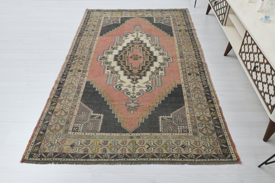 4x7 Area Rug,wool Rug,blue Rug,anatolian Rug,4x7,turkish Rug,red Rug ...