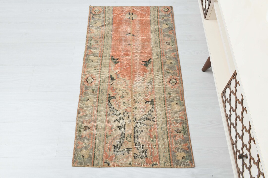 2x4 Rug,small Vintage Rug,oushak Door Mat Rug,bathroom Rug,2x4 Small ...