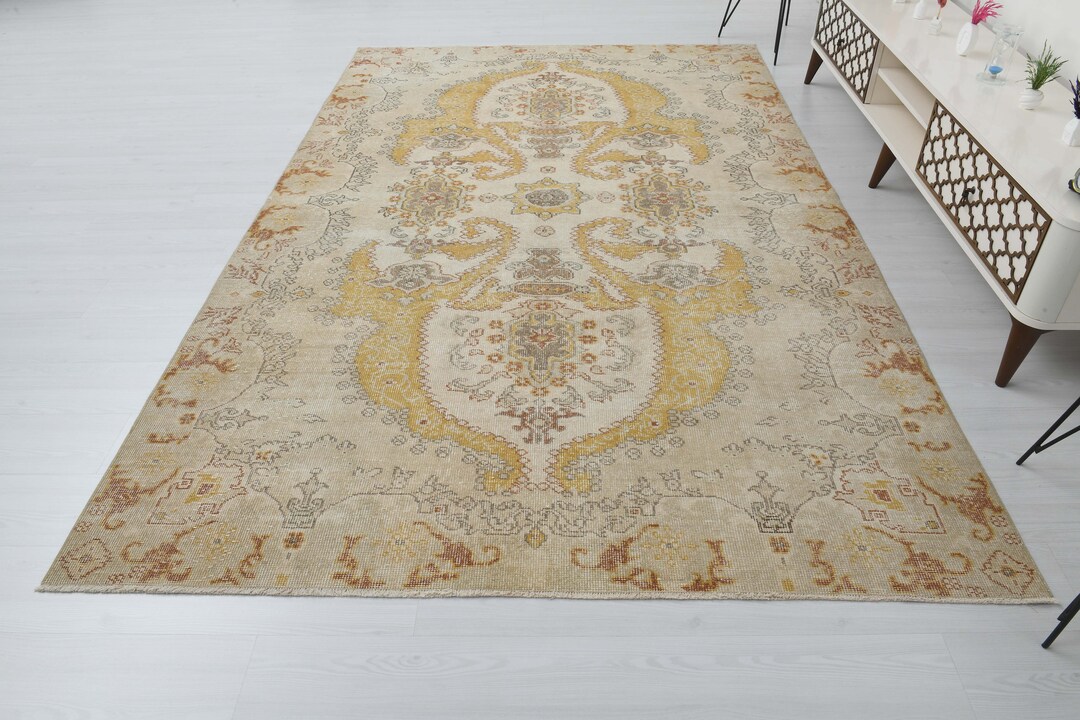 6x10 Rug,area Rug,vintage Rug,6x10 Oushak Rug,rug for Bedroom,handmade ...