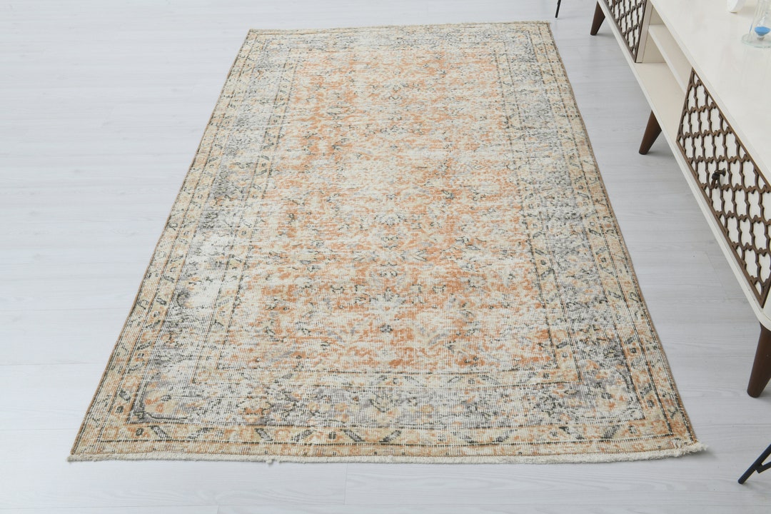 4x8 Rug,oushak Area Rug,vintage Area Rug,turkish Area Rug,rug for ...