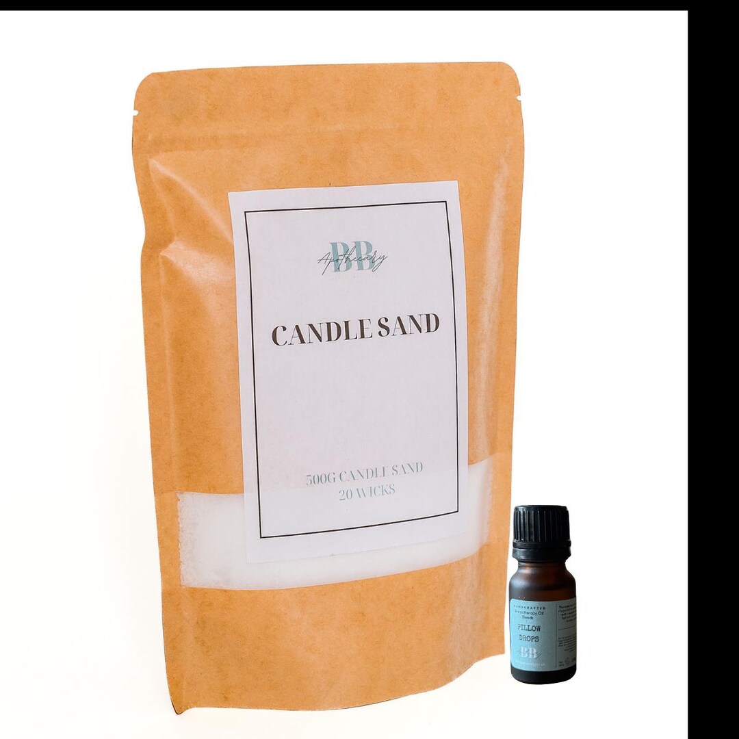 Candle Sand & Fragrance Drops Bundle | Refillable Candle Set | Soy Wax ...