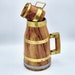 Moroccan Berber Wooden Water Jar pot With Brass Rings and a Handle ...