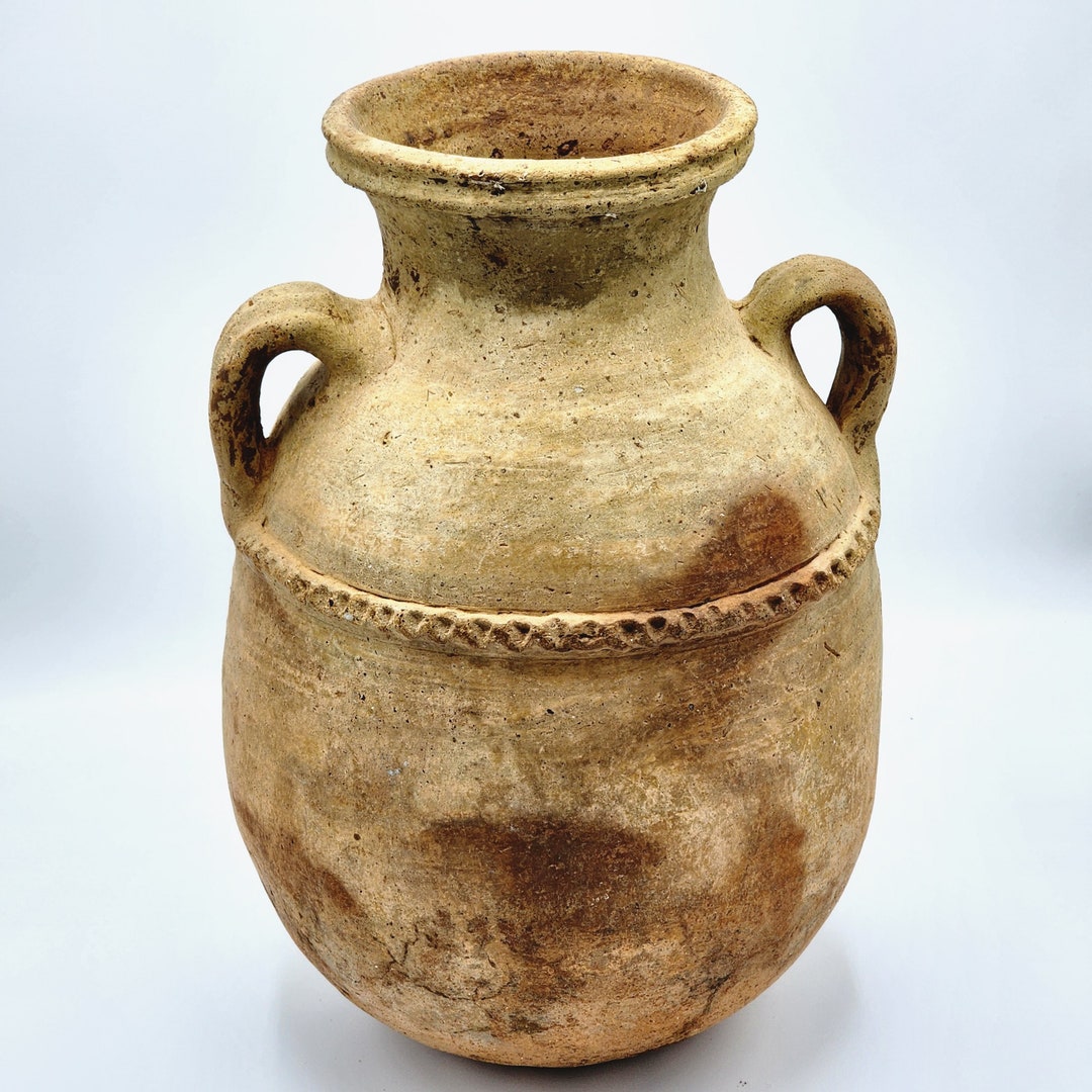 Vintage Berber Clay Ghee Pot Authentic Moroccan Pottery, 80 Years Old ...