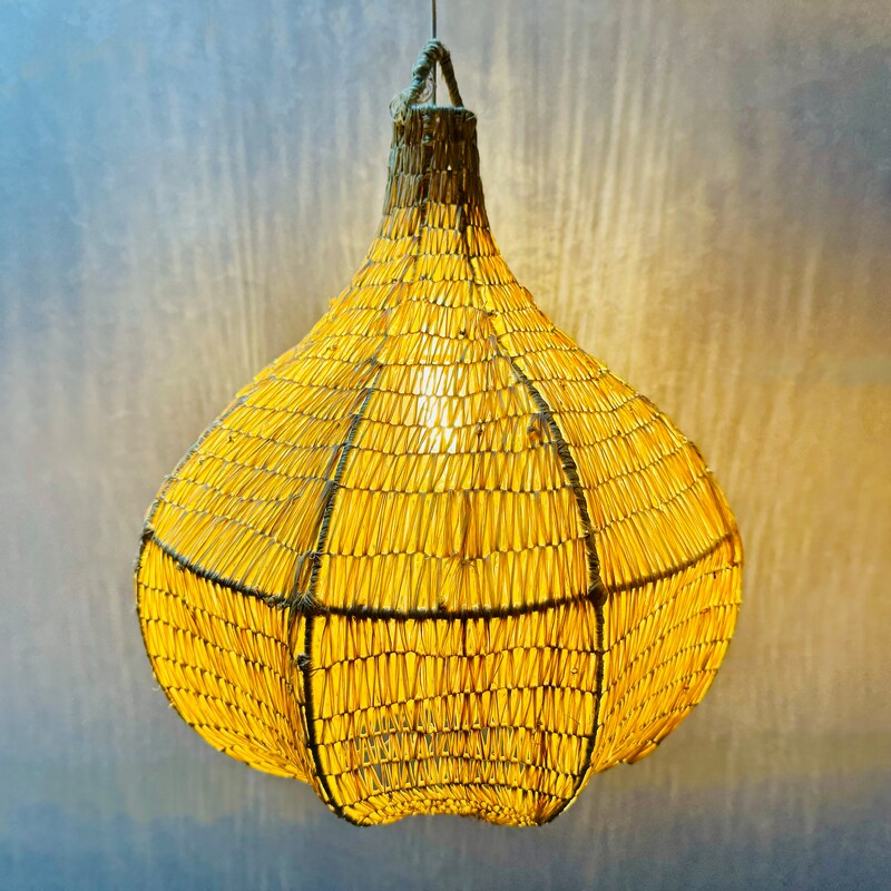 Raffia Lamp - Etsy