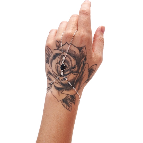 Silver Hand Chain - Etsy