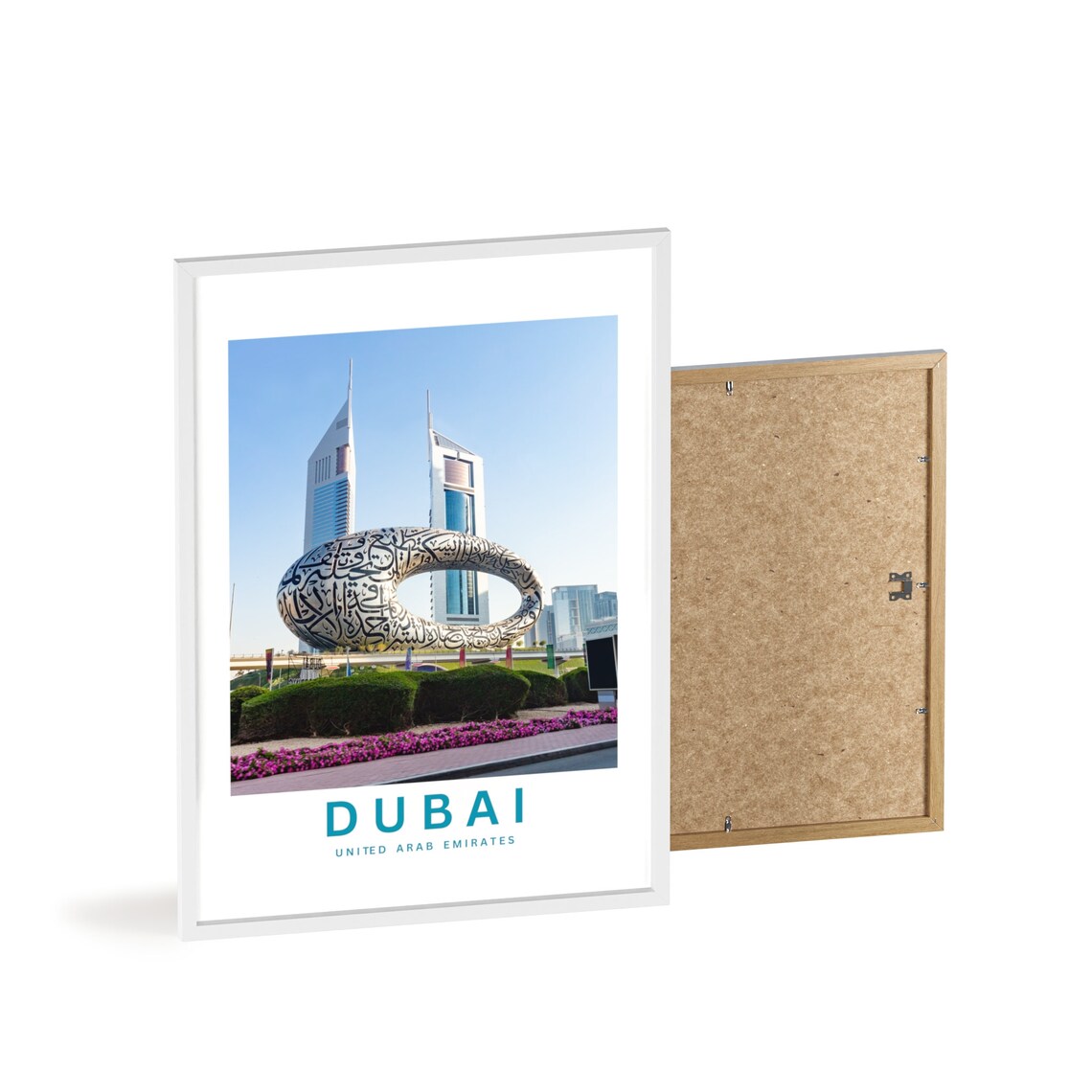 Framed Dubai Skyline Poster: Modern Cityscape Wall Art - Etsy UK
