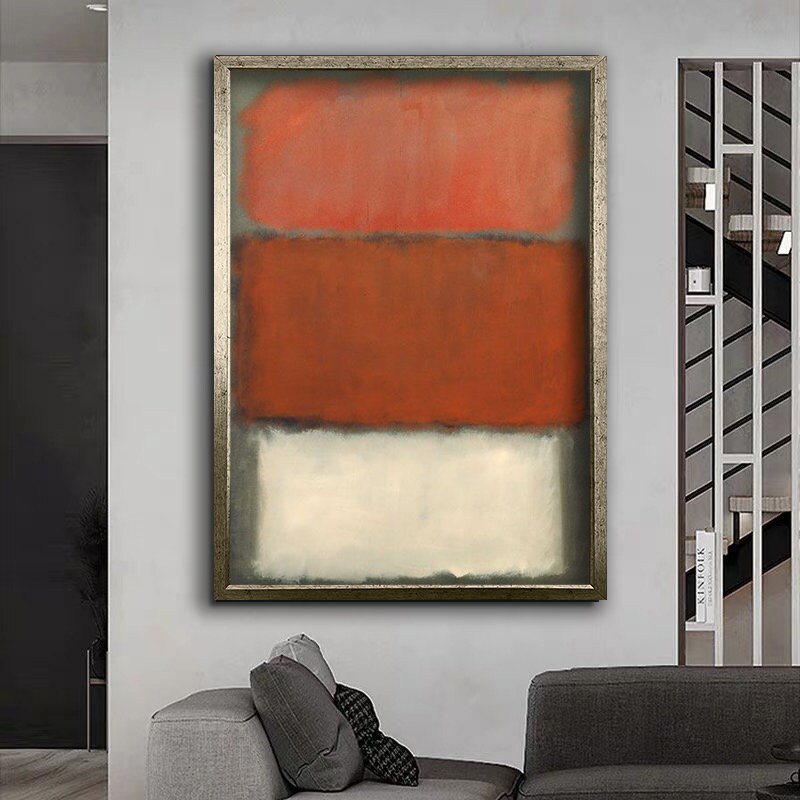 Mark Rothko Wall Art Canvas, Red and White Mark Rothko, Rothko ...