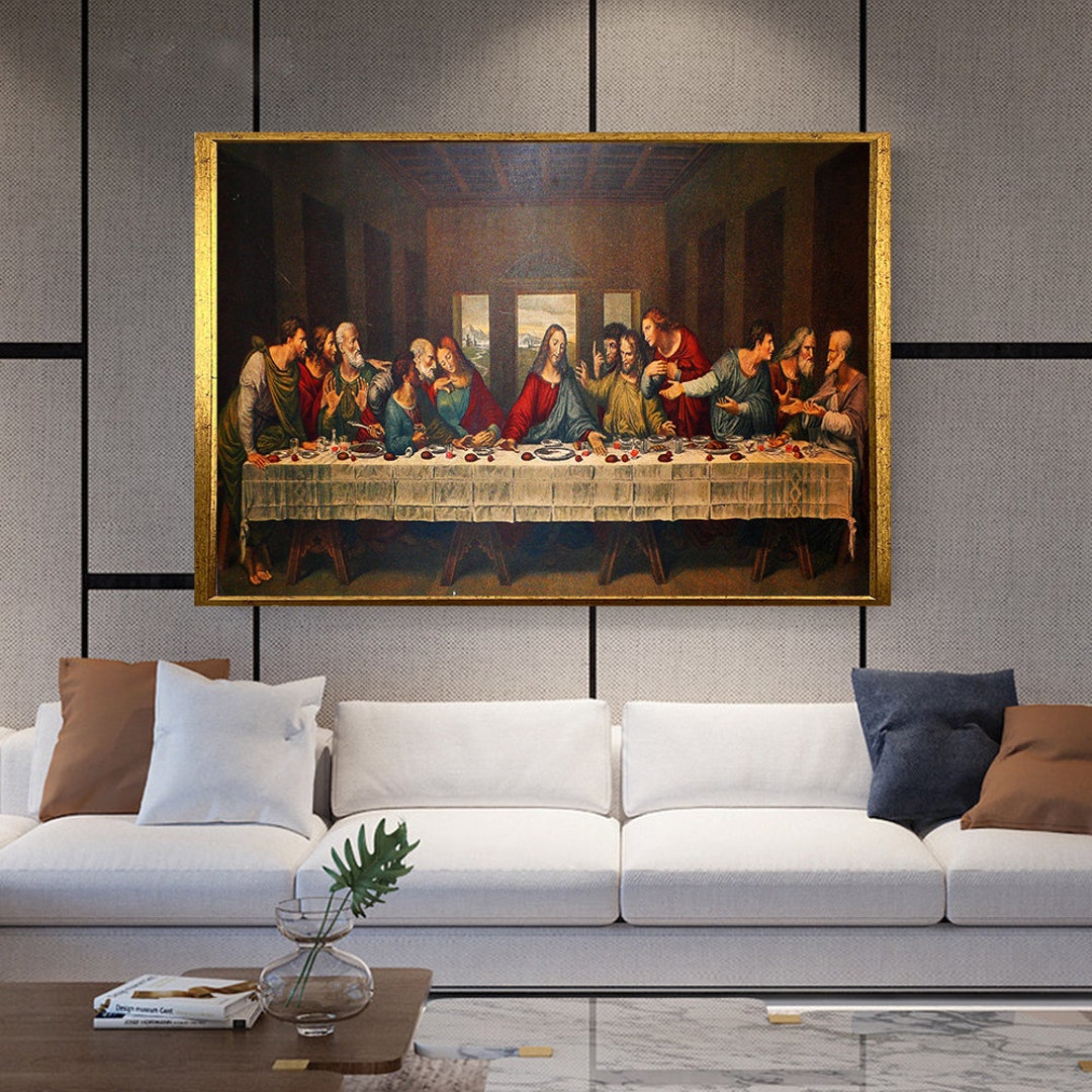 Last Supper Reproduction Canvas Painting, Reproduction Canvas Painting ...
