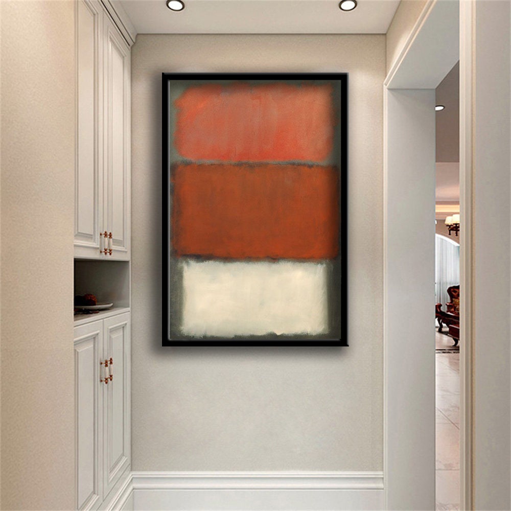 Mark Rothko Wall Art Canvas, Red and White Mark Rothko, Rothko ...