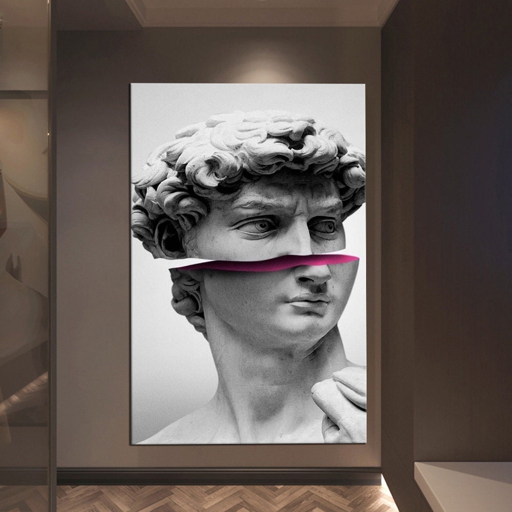 Roman Statue Canvas Painting Wall Art Canvas Canvas Print - Etsy