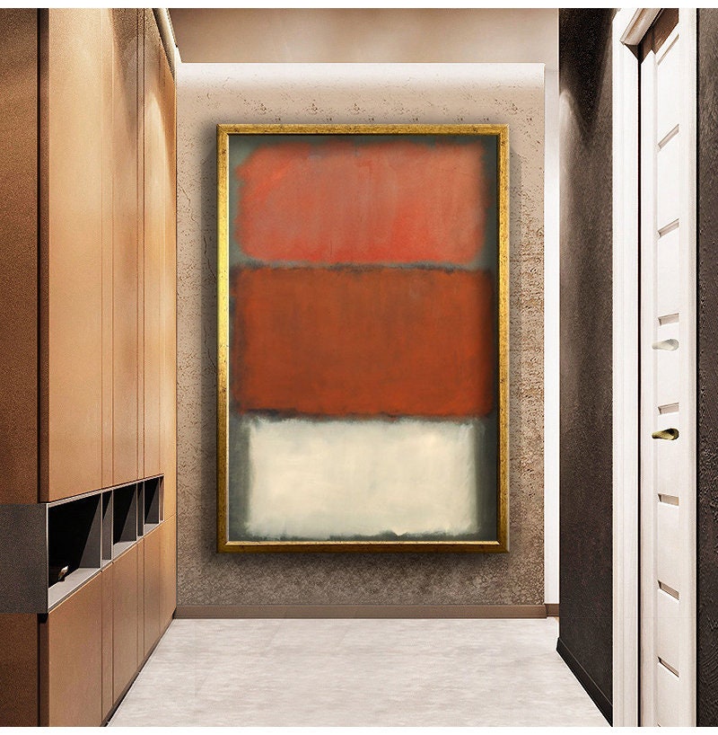 Mark Rothko Wall Art Canvas, Red and White Mark Rothko, Rothko ...
